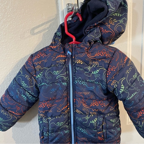 Little Me | Jackets & Coats | Dinosaur Jacket Coat Boys 8 Months With ...
